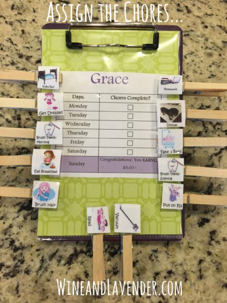 How to Make a Chore Chart that Works - Wine and Lavender