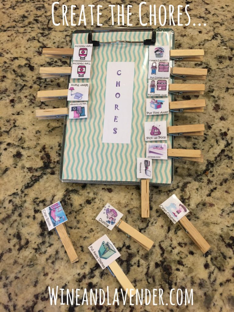 How to Make a Chore Chart that Works - Wine and Lavender