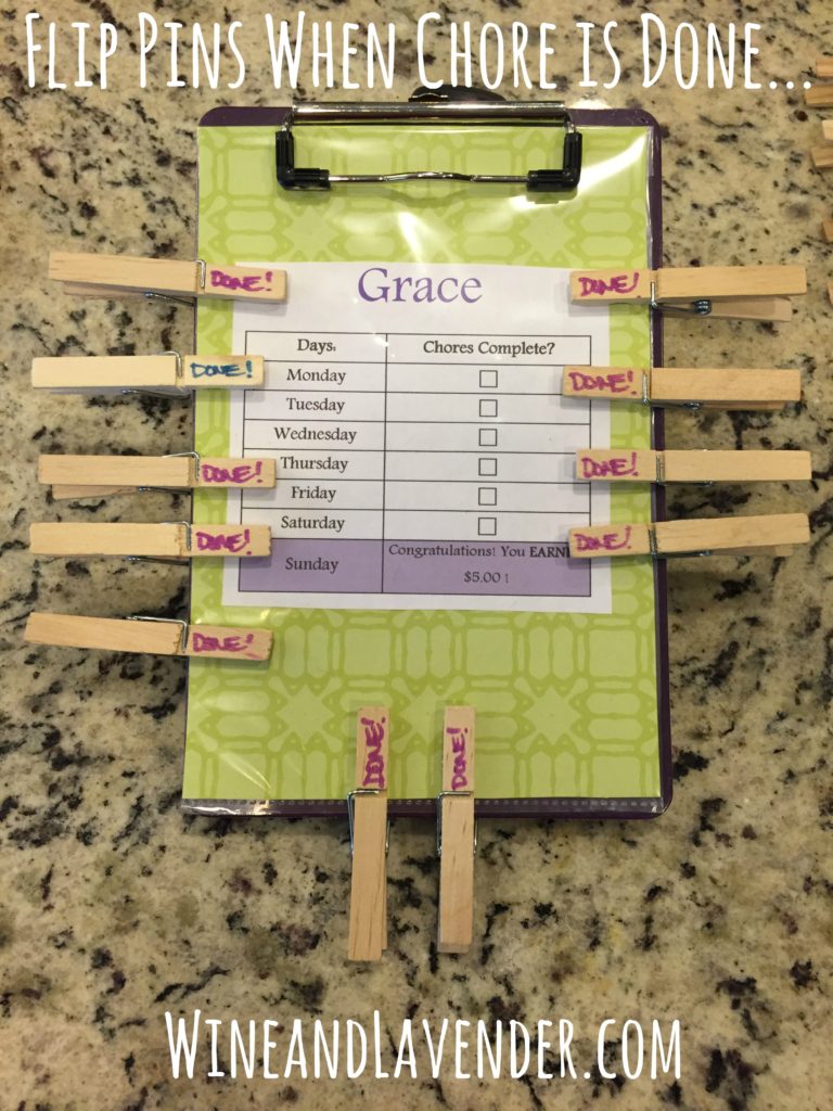 How to Make a Chore Chart that Works - Wine and Lavender