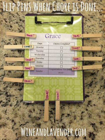 How to Make a Chore Chart that Works - Wine and Lavender