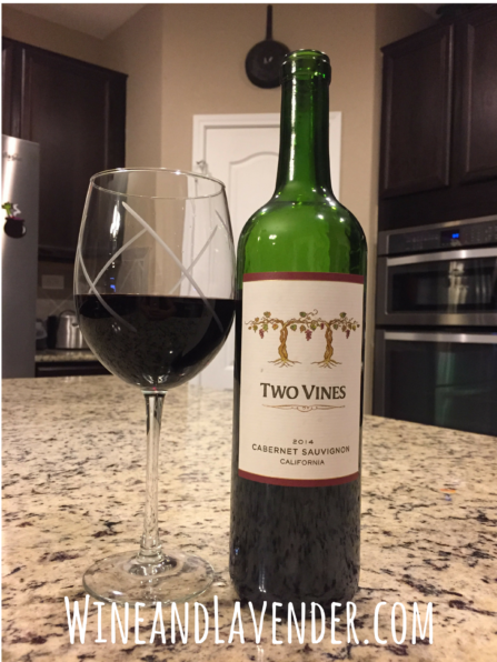 Wine of the Week: Two Vines Cabernet Sauvignon Review - Wine and Lavender