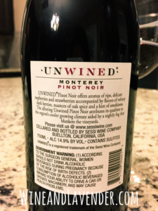 Wine of the Week: Unwined Pinot Noir 2014 - Wine and Lavender